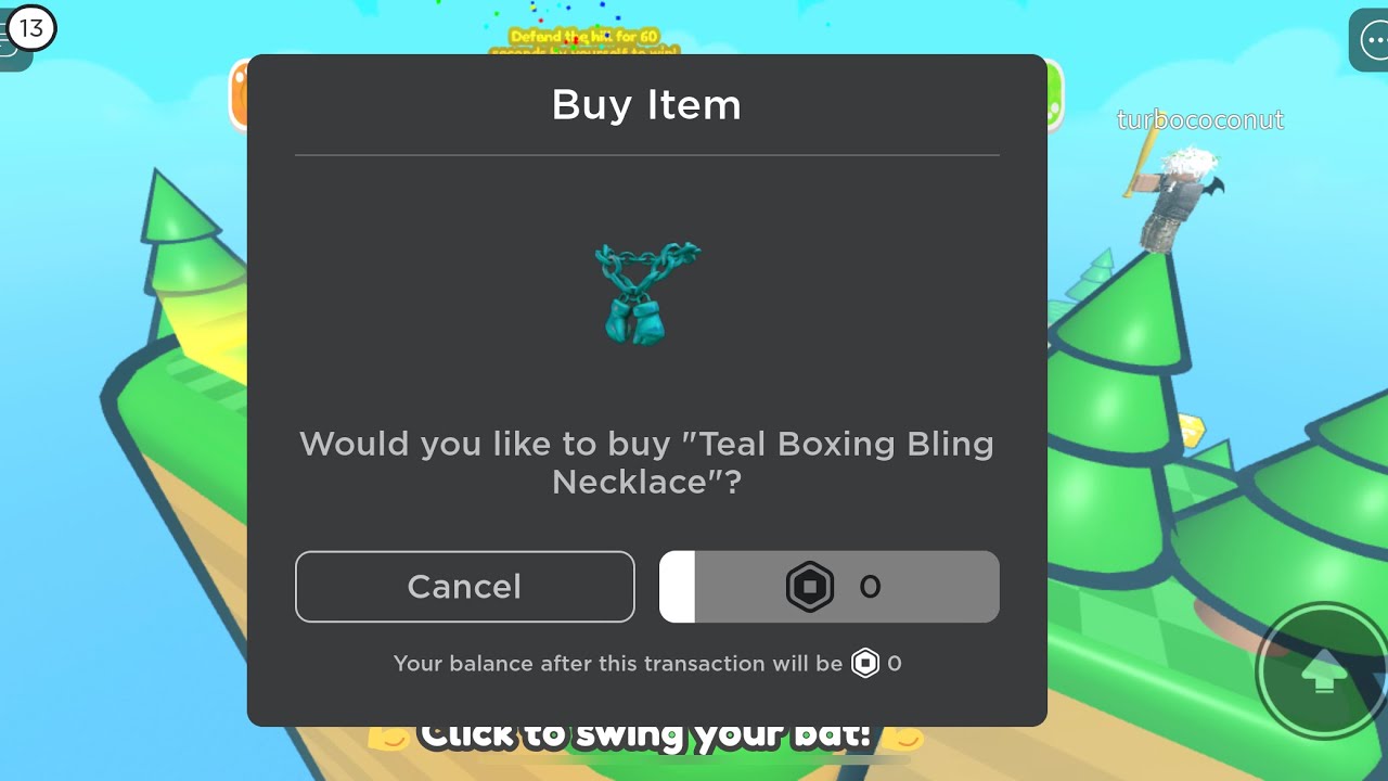 SNIPING TEAL BOXING BLING NECKLACE IN A PUBLIC SERVER!!! #431 - YouTube