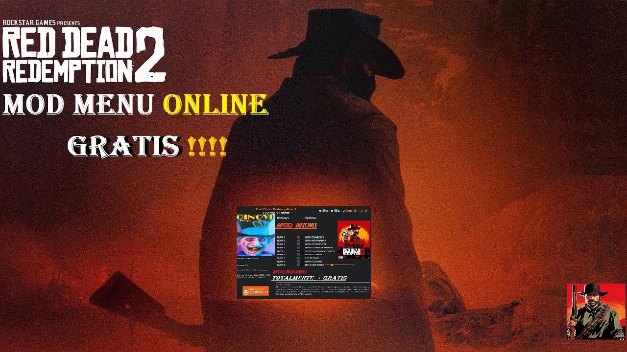 MOD MENU GRATUITO RDR2 ONLINE ..GRATISS Y SIN INSTALACIONES...QJ+ - YouTube