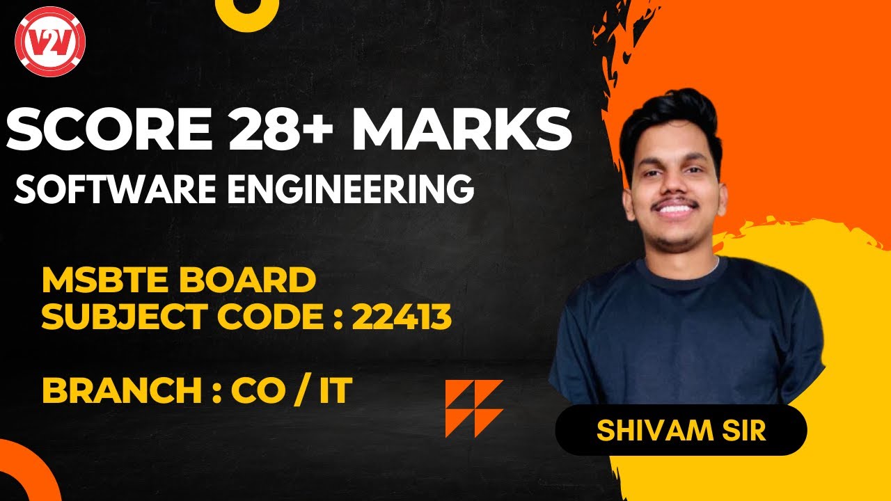 Software Engineering | SY DIPLOMA | ONLINE LECTURE | SEM 4 | V2V EdTECH ...