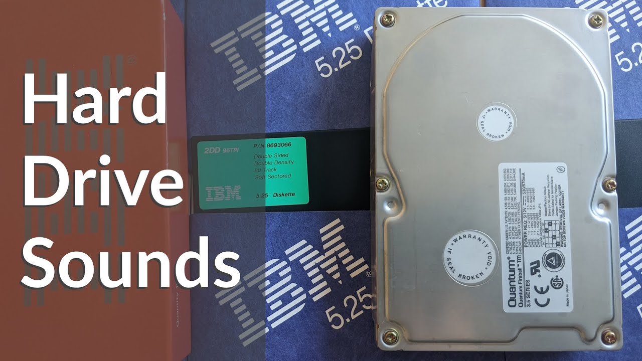 Quantum Fireball TM 3840AT 3.8GB (1997) - Hard Drive Sounds - YouTube