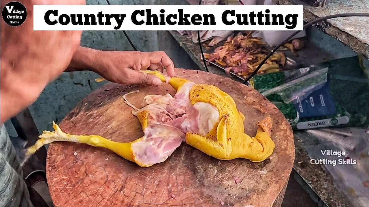 Fresh Country Chicken Cutting | country chicken cutting skills ...