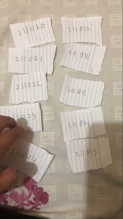 Straight Numerical Filing (SNF) - YouTube