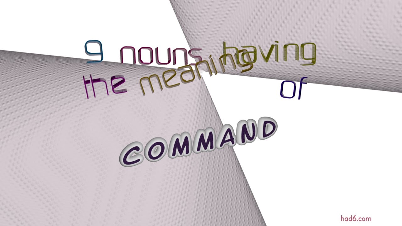Command 16 Nouns Similar To Command sentence Examples YouTube command-16-nouns-similar-to-command-sentence-examples-youtube