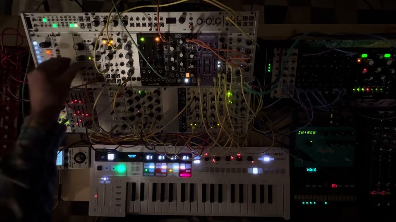 Eurorack Modular Synthesizer Jam with Keystep Pro and Volca FM2 - YouTube