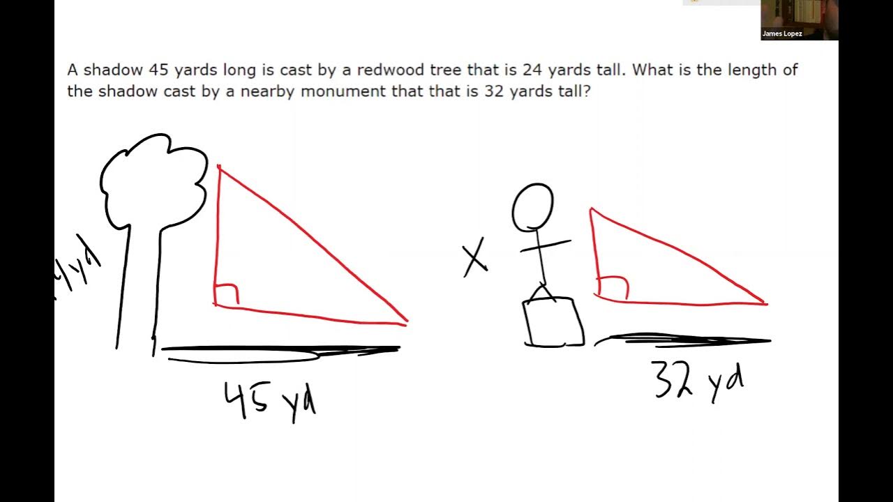 Similar Triangles Word Problems Video Lesson - YouTube