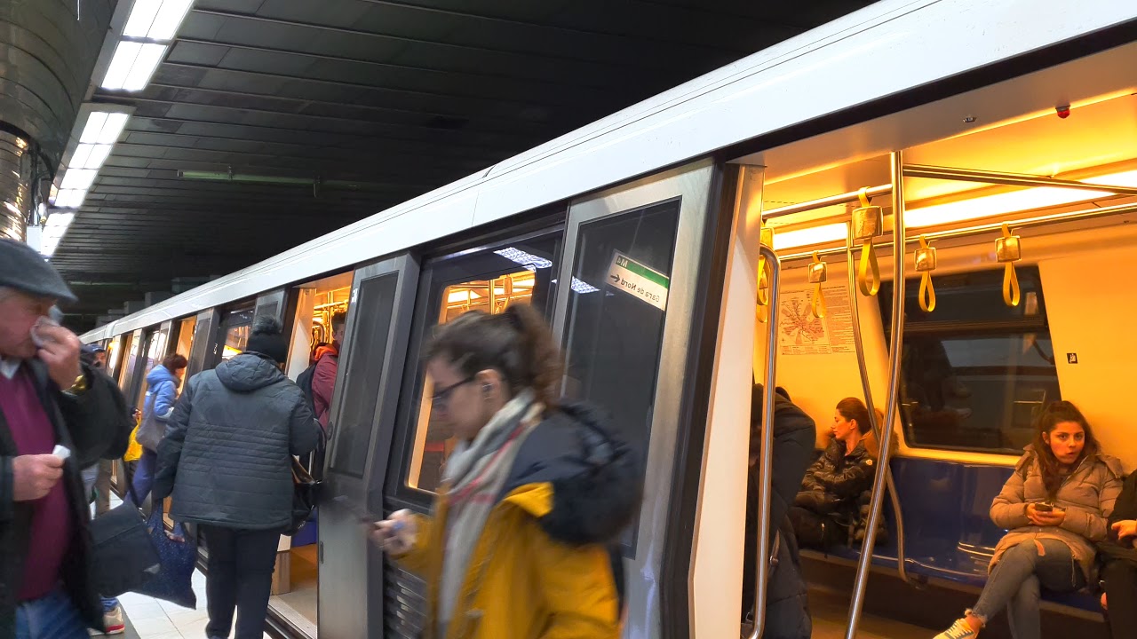 [4K HDR] Bucharest Metro- BOMBARDIER Trains "Lily" and "Bucharest" at ...