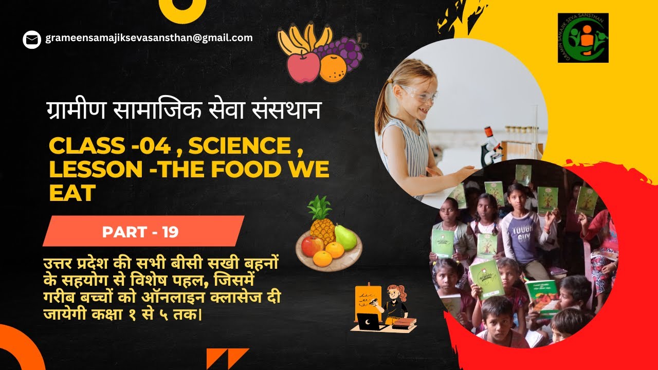 Class-04 | Lesson - The Food We Eat.. | Science Classes | Part - 19 ...