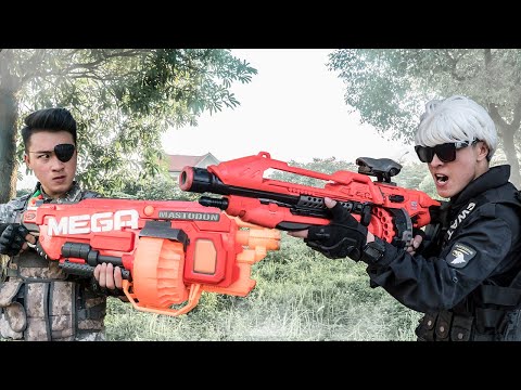 Banana TV : Missile Squadron Skill Nerf Guns Fight High-tech Crime NERF WAR Rescue Boss