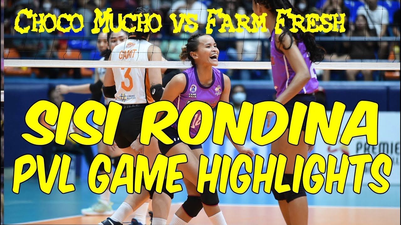 SISI RONDINA PVL GAME HIGHLIGHTS • Choco Mucho vs Farm Fresh • PVL 2023 ...