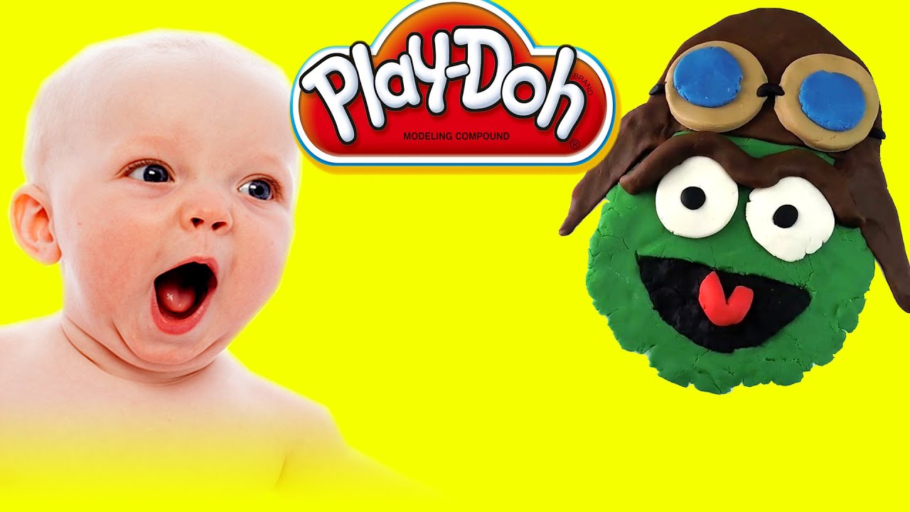Oscar Pilot Toddler Play Doh Fun - YouTube