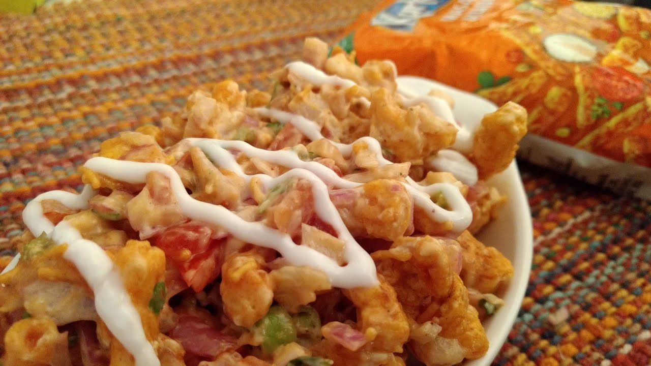 2 Different Types Of Kurkure Bhel Recipe / Kurkure chaat Recipe ...