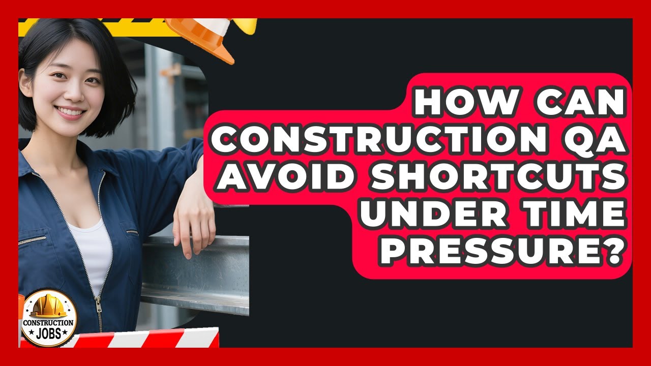 How Can Construction QA Avoid Shortcuts Under Time Pressure ...