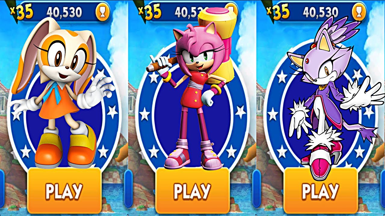 Amy vs Cream vs Blaze - Girl s Power - Versus Run - All Character ...