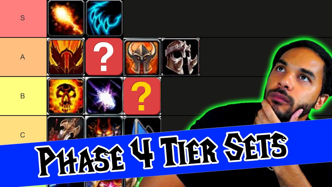 Ranking ALL Phase 4 Tier Sets! - (Every Class & Spec) - YouTube