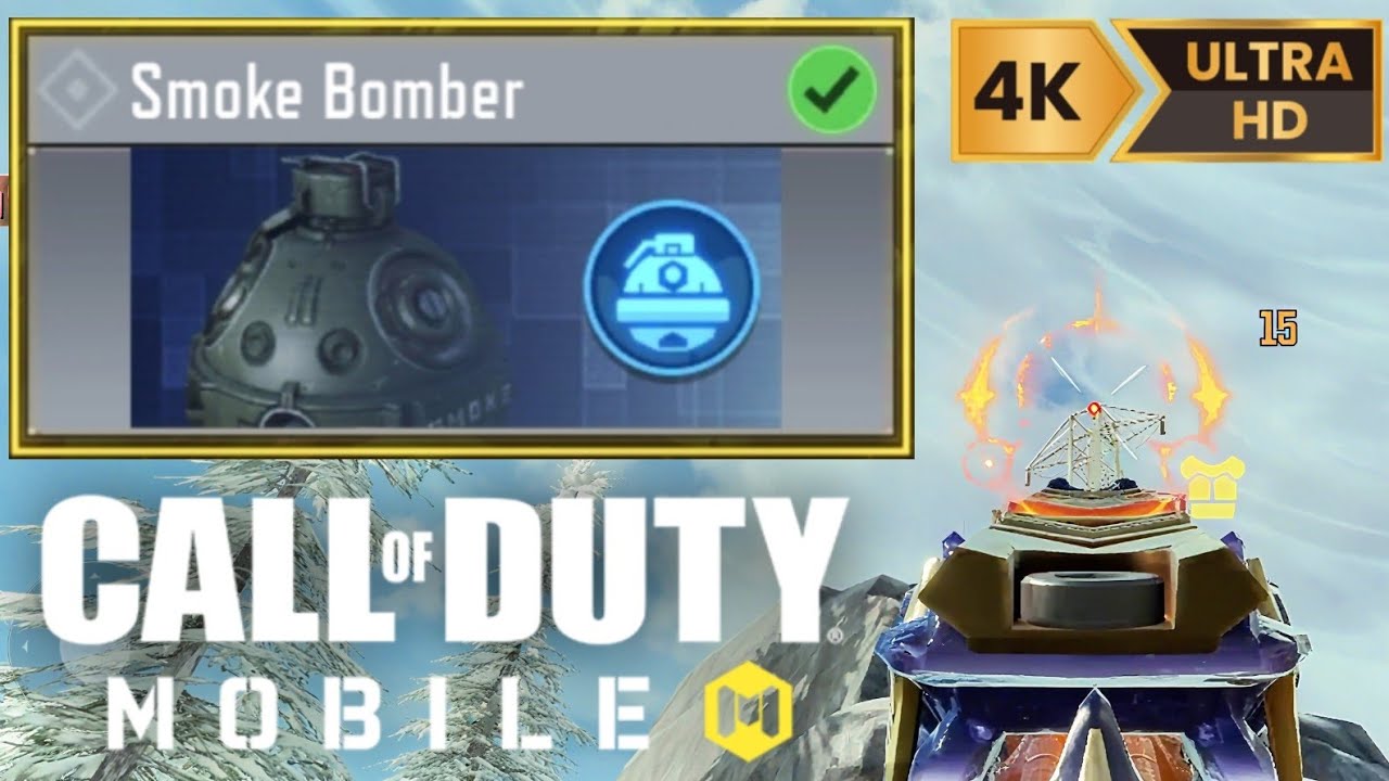 Smoke Bomber Gameplay in COD Mobile Battle Royale Legendary Rank | 4K ...