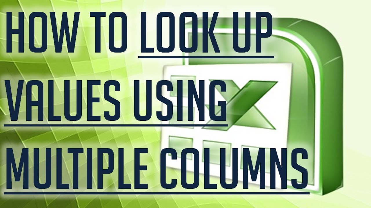 Free Excel Tutorial HOW TO LOOKUP VALUES USING MULTIPLE COLUMNS IN Free Excel Tutorial HOW TO LOOKUP VALUES USING MULTIPLE COLUMNS IN