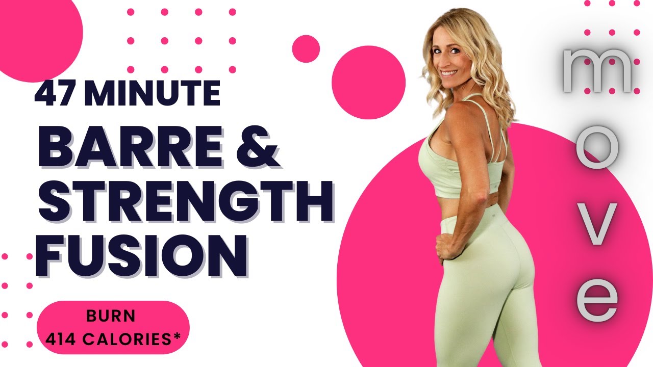 45 MINUTE BARRE AND STRENGTH FUSION | Total Body Workout - YouTube