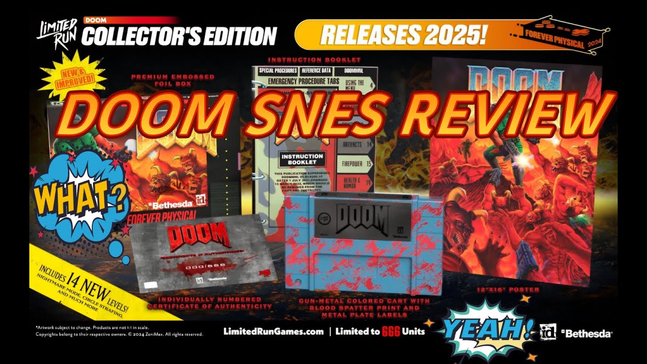 DOOM SNES REVIEW AND UNBOXING with LIMITED RUN GAMES 😍 ️ - YouTube