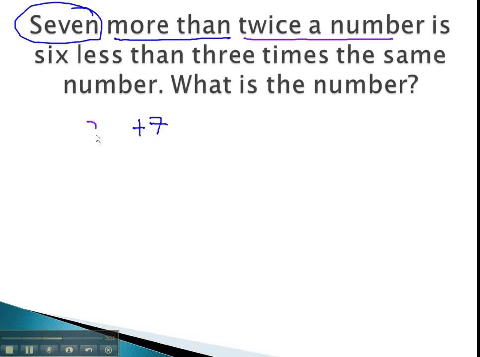Number Problems - YouTube