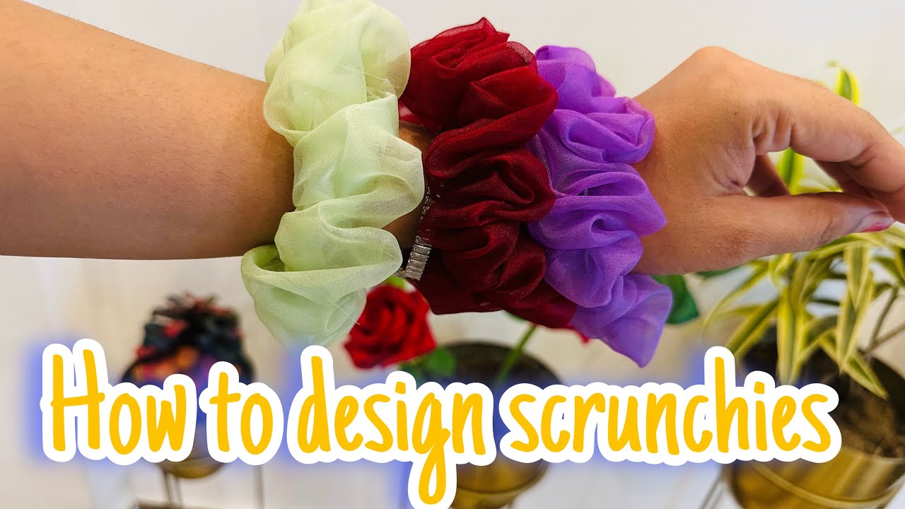 how to design scrunchies in just 5 min. - YouTube