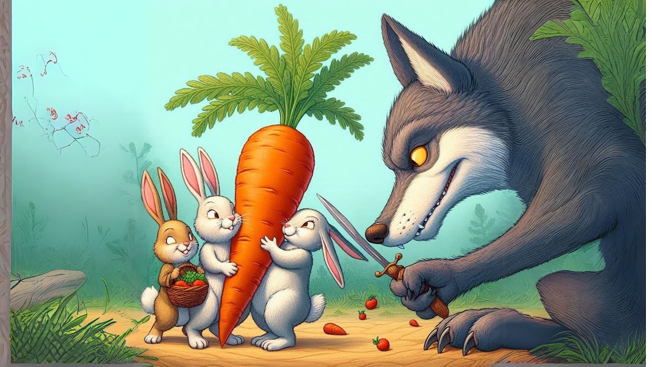The Clever Three Little Rabbits and the Evil Wolf: A Thrilling Race to ...