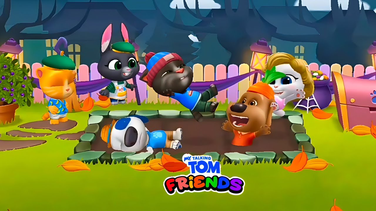 Ben Attack All Freinds In The Garden - My Talking Tom Freinds New Funny ...