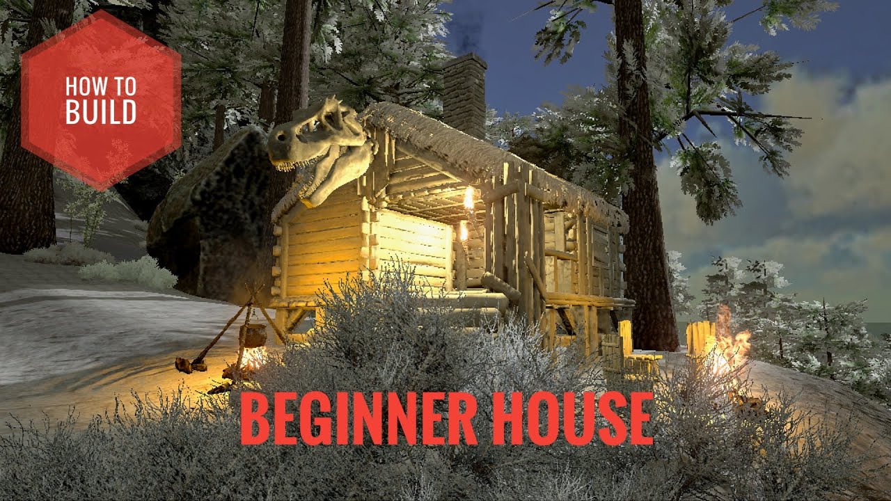 Ark Survival Evolved•How to Build• Beginner House Build• #howtobuild # ...