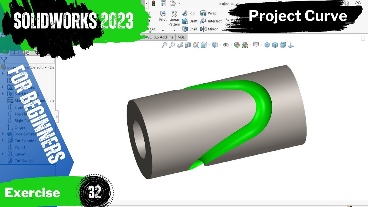SolidWorks Exercises for Beginners #32 | SolidWorks Tutorial - YouTube