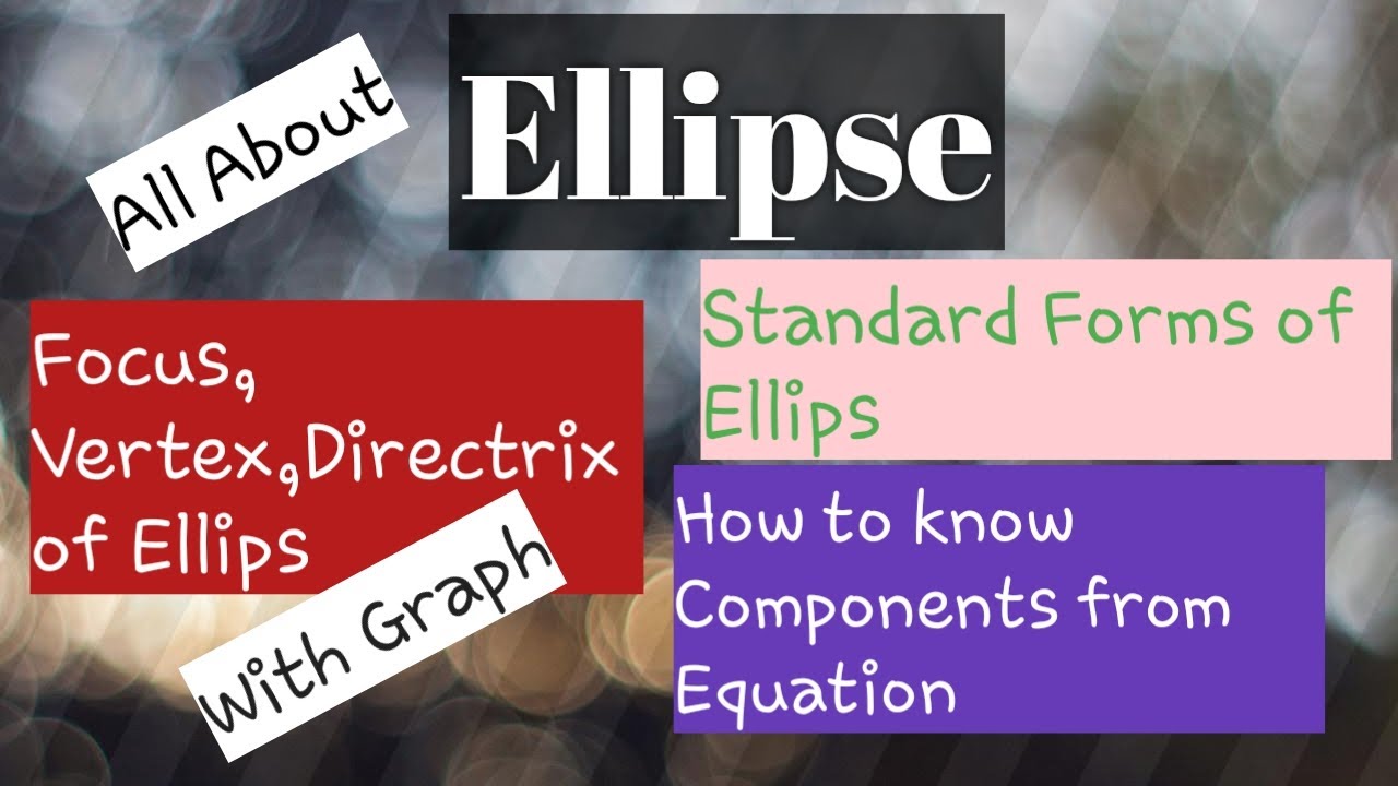 Ellipse | Focus , directrix of ellipse | Standard forms of ellipse |Gow ...