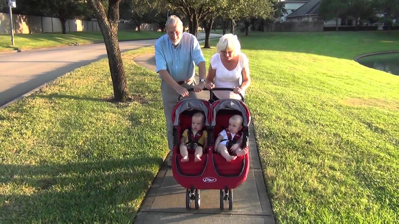 Baby stroll with Gramps & Grammie - YouTube