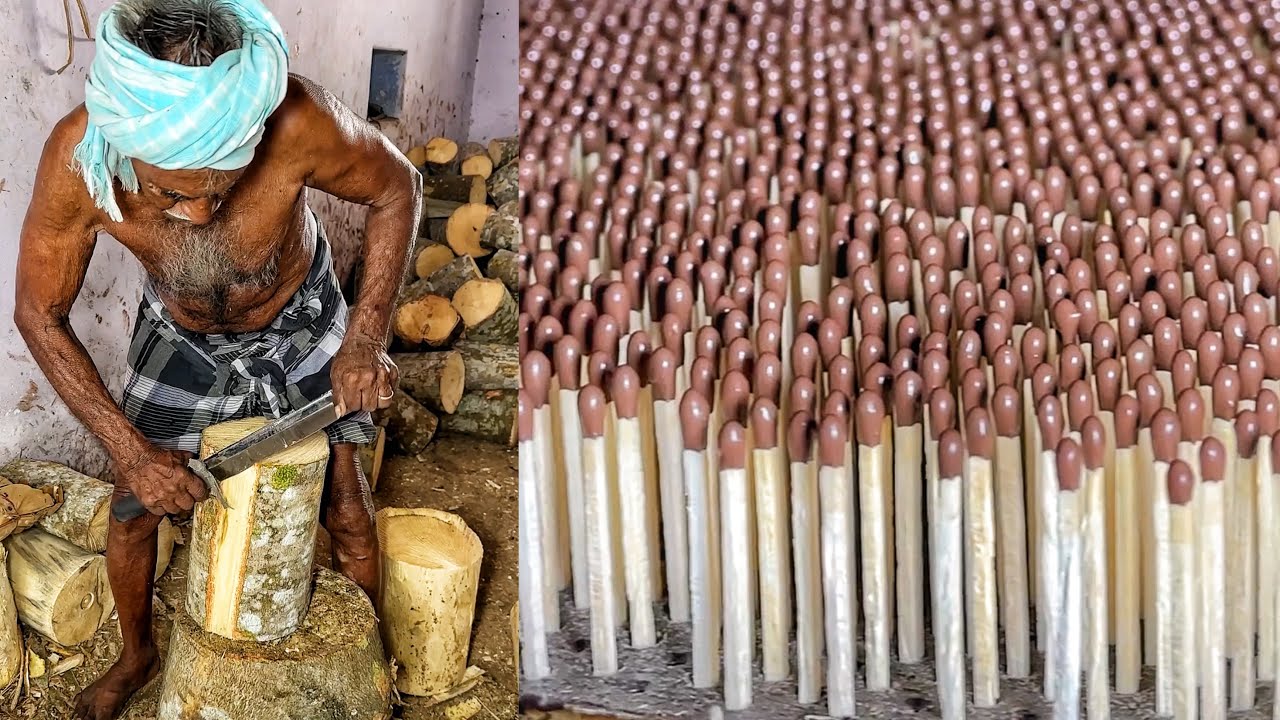 जानिए माचिस कैसे बनती है 😱 | Matchstick Making Factory 🔥| Matchbox ...