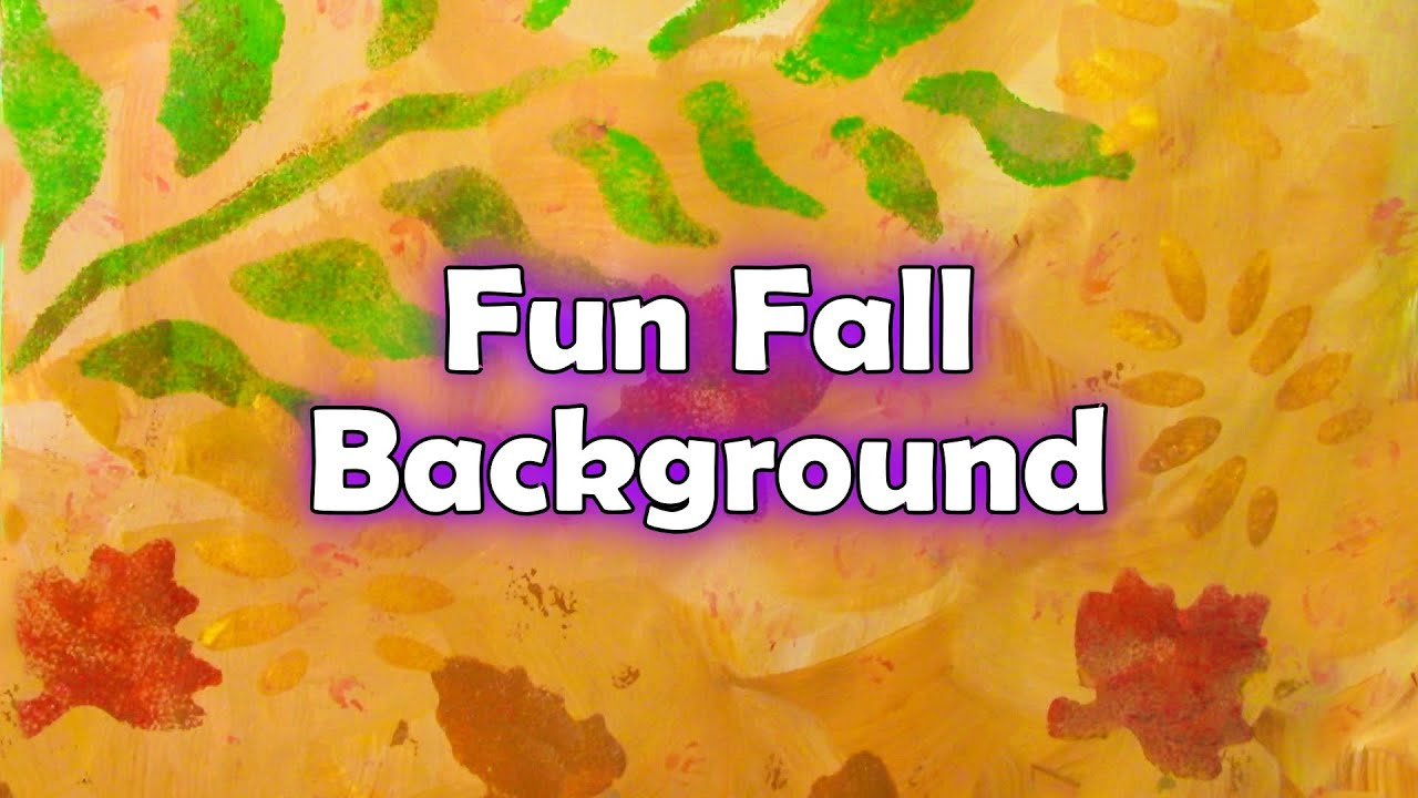 Paint a Fall Autumn Background EASY art instruction fall colors acrylic ...