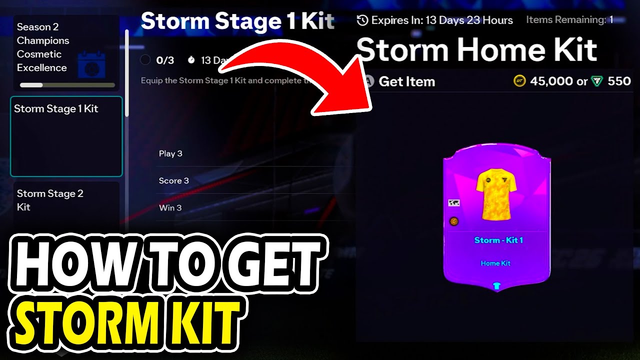 How to Get Storm Stage 1, 2 & 3 Kit in FC 26 (Tier 1, 2, 3 Storm Kit ...