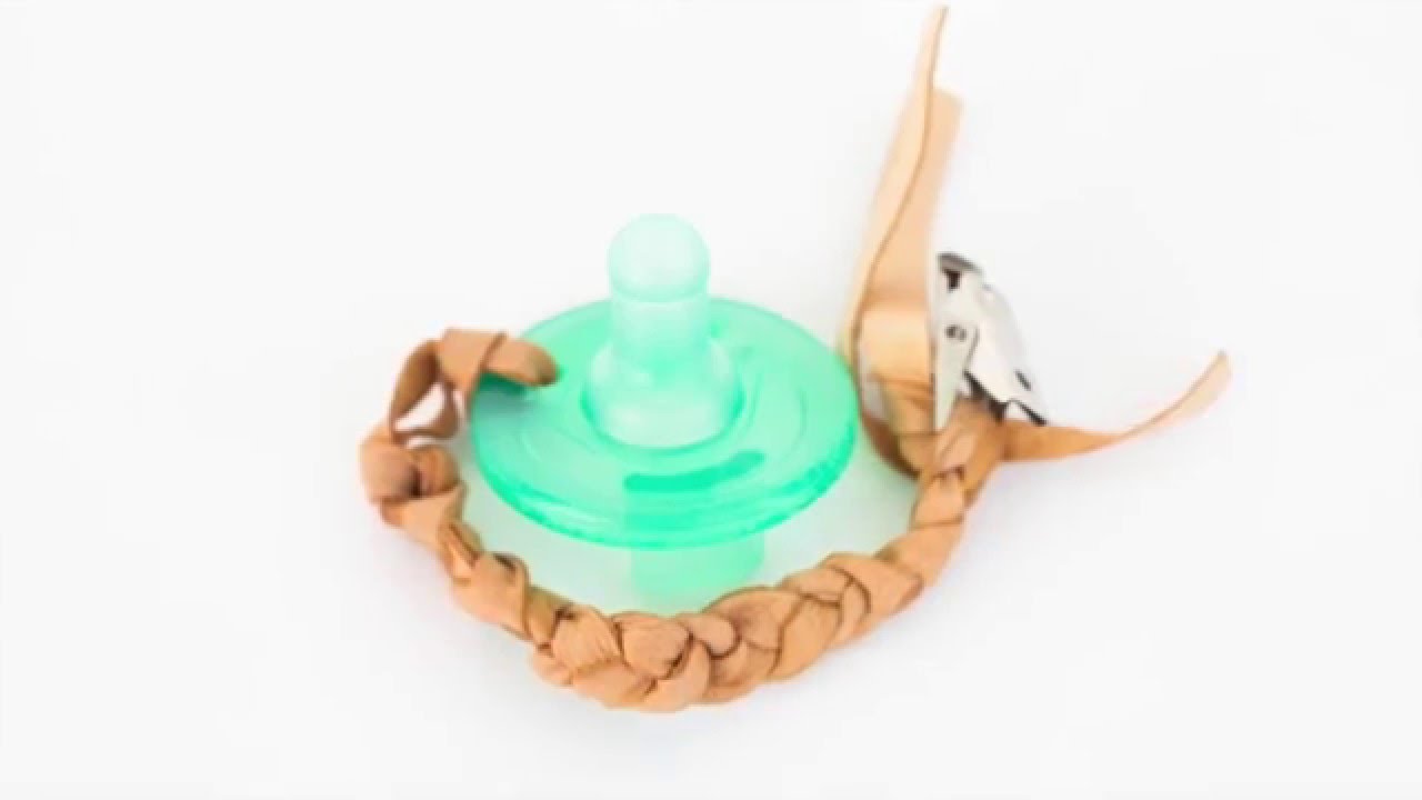 DIY Braided Binky Clip - YouTube