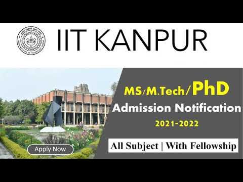 PhD Admission 2021 in IIT Kanpur | IIT Kanpur PhD Admission Notice 2021 | IIT Kanpur Admission ...