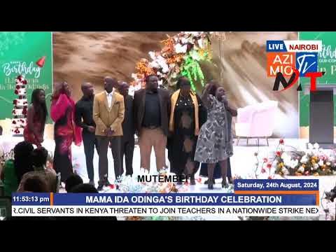RAILA ODINGA SISTER RUTH ODINGA INTRODUCES RAILA`S FAMILLY AT MAMA IDA`S BIRTHDAY - YouTube