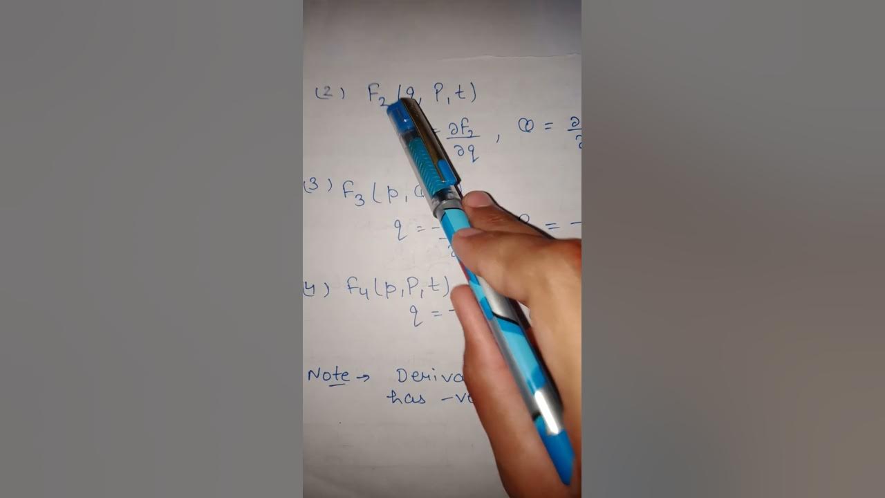 Generating function for Canonical Transformation || Classical Mechanics - YouTube