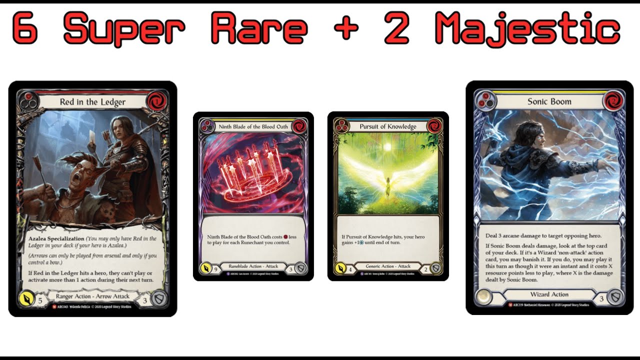 Flesh and Blood Arcane Rising Unlimited Opening #2 (6 Super Rare + 2 ...