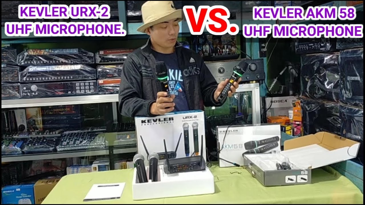 KEVLER AKM 58 AND KEVLER URX-2 PROFESSIONAL UHF WIRELESS MICROPHONE ...