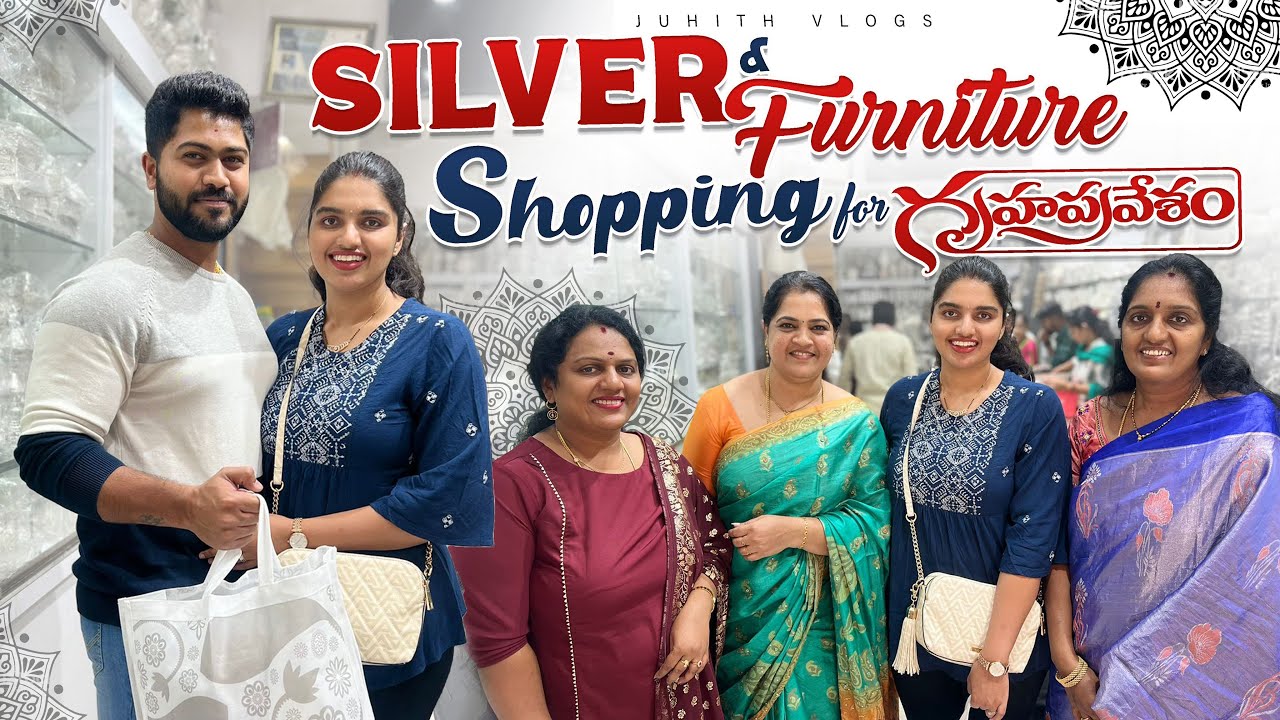 |మా New Furniture & Silver Shopping for గృహప్రవేశం😍|Cute Surprise at Starbucks💕|Our New Chapter ...