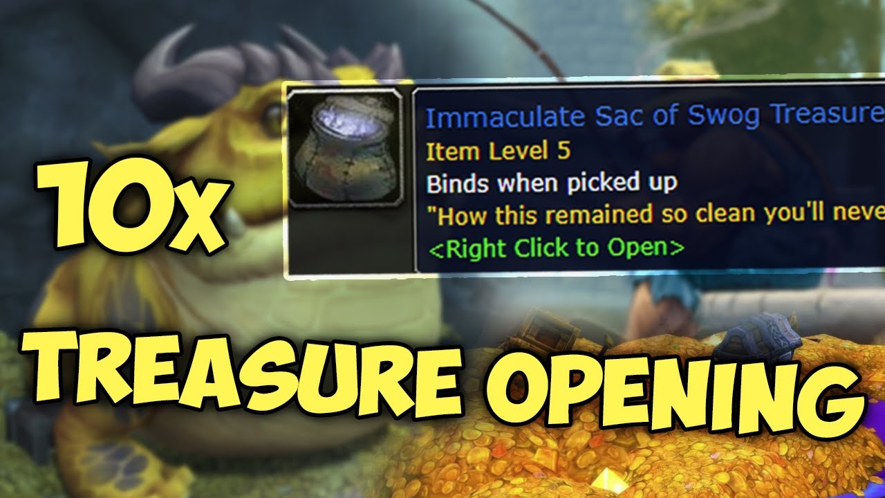 WoW Immaculate Sac of Swog Treasure Opening - YouTube