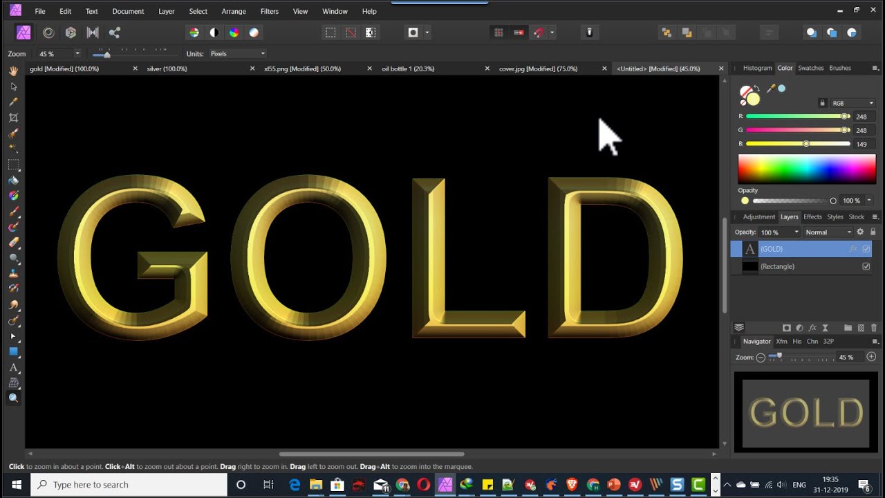 Affinity Photo 3D Metallic Gold Text Effect Tutorial YouTube affinity-photo-3d-metallic-gold-text-effect-tutorial-youtube