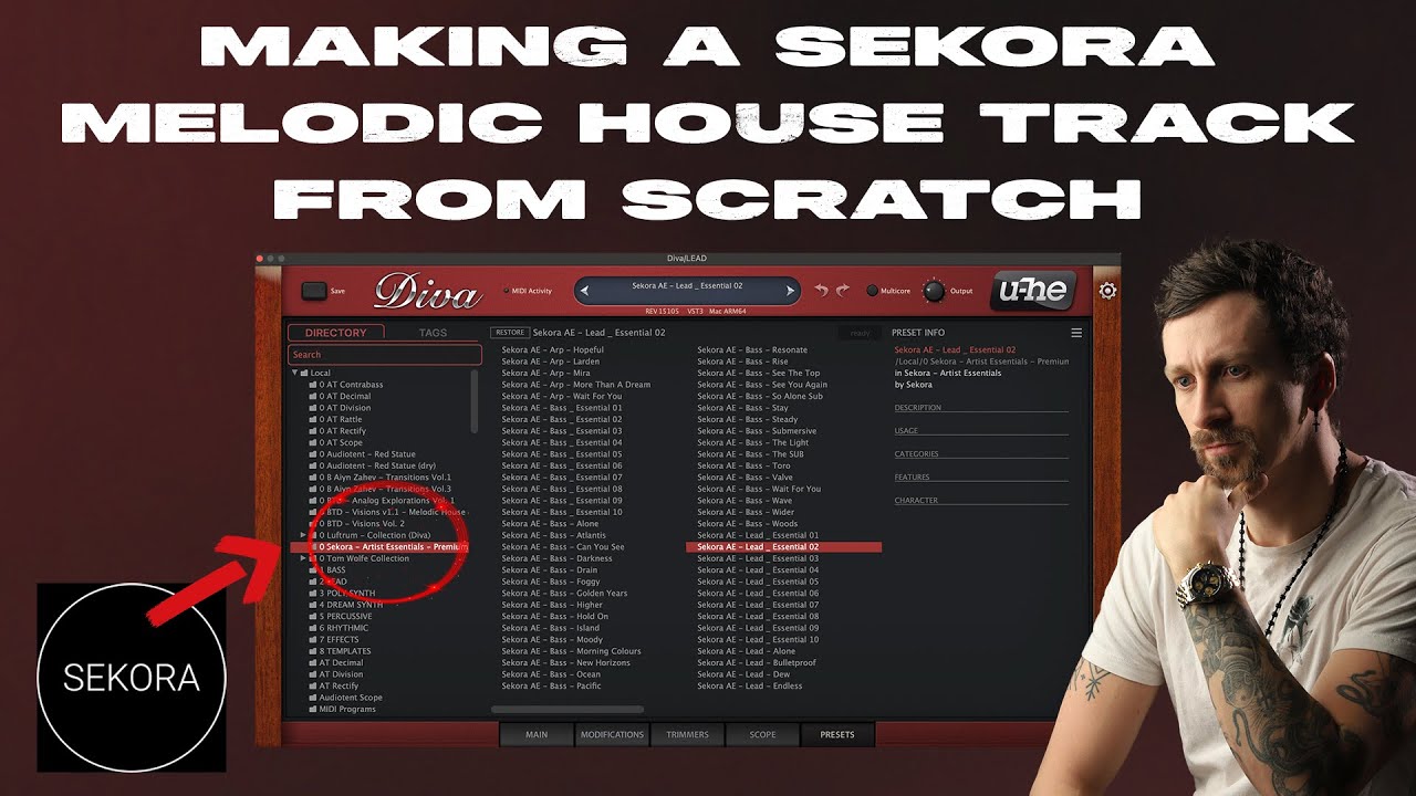 Building a Melodic House Track with Only Sekora Sounds - YouTube