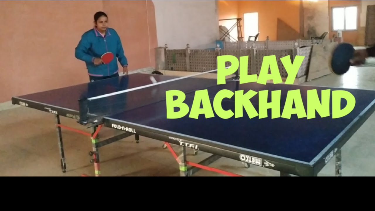How to play backhand in table tennis - YouTube