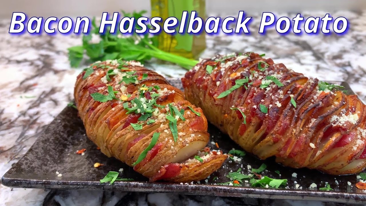 Hasselback Potatoes Bacon