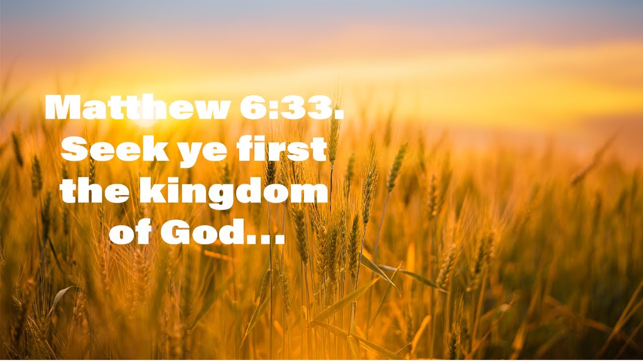 Matthew 6:33 Commentary - YouTube