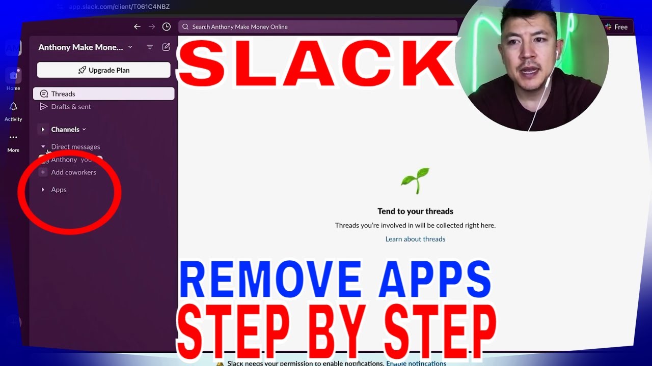How To Delete Remove App From Slack WorkSpace 🔴 - YouTube