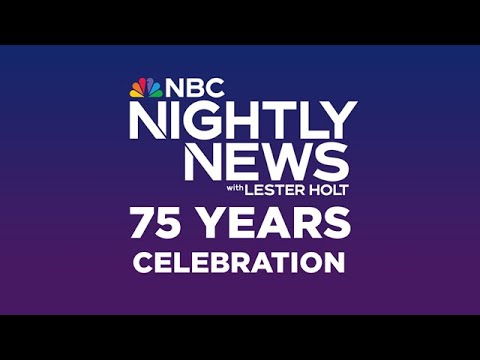 NBC News share some Nightly News 75 Years Celebration - YouTube