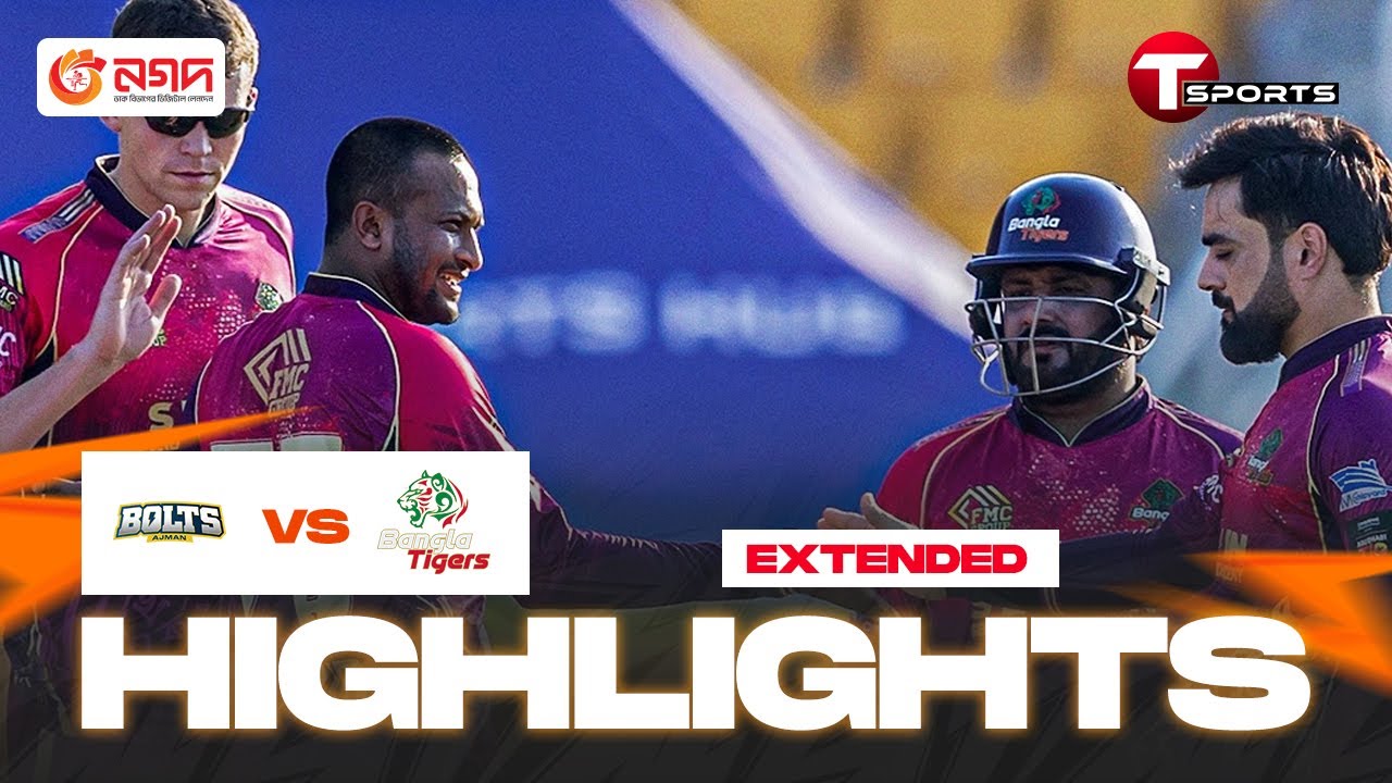 Extended Highlights | Ajman Bolts vs Bangla Tigers | 22nd Match | Abu ...