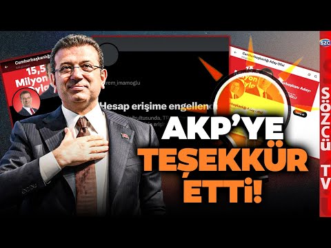 Ekrem İmamoğlu'ndan AKP'lilere Teşekkür! Erdoğan Küplere Binecek! Ankara'yı Sallayan Sözler